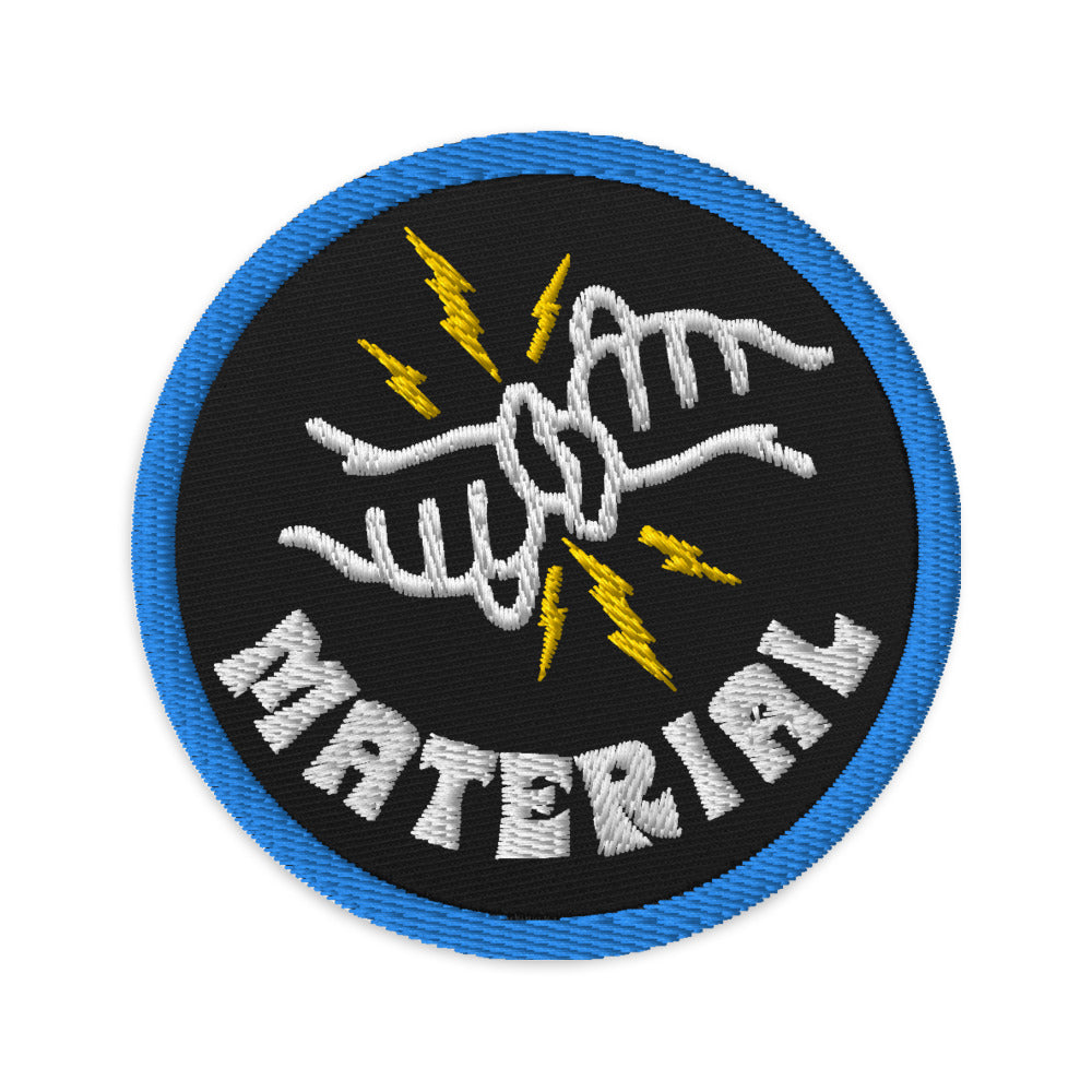 ASL Friend Material (Black and Blue) Embroidered Patch – Littlest Warrior