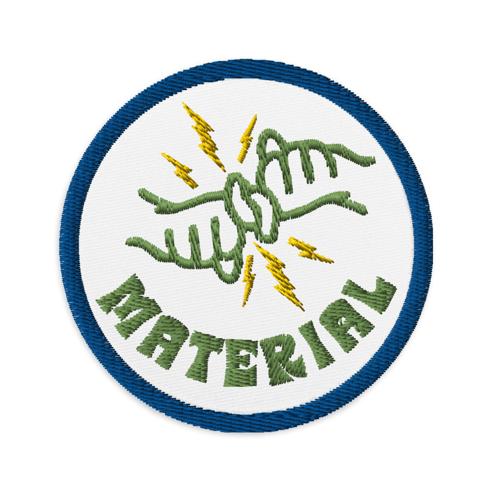 ASL Friend Material (White and Green) Embroidered Patch – Littlest Warrior